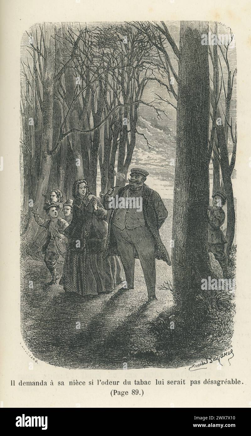 "That evening he asked his niece if the smell of tobacco would be unpleasant to her ...