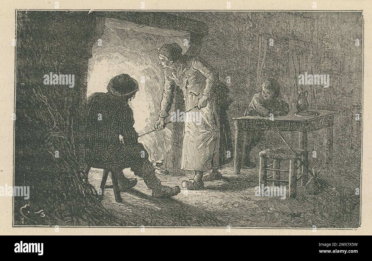 My adopted father. Part I, Chapter I. Illustration from "Sans Famille ...