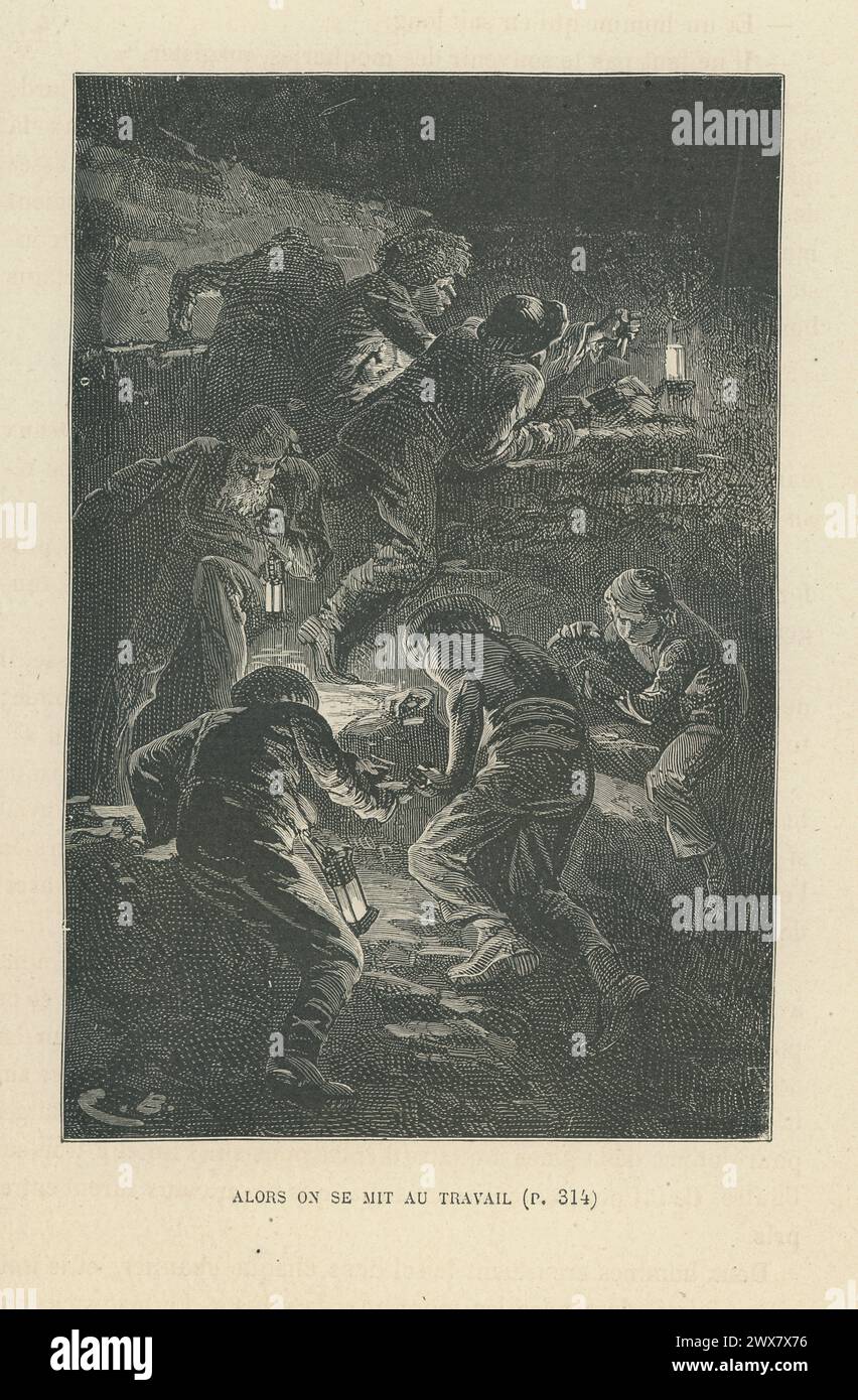 "So we set to work." Part II, Chapter XXV. Illustration from "Sans ...