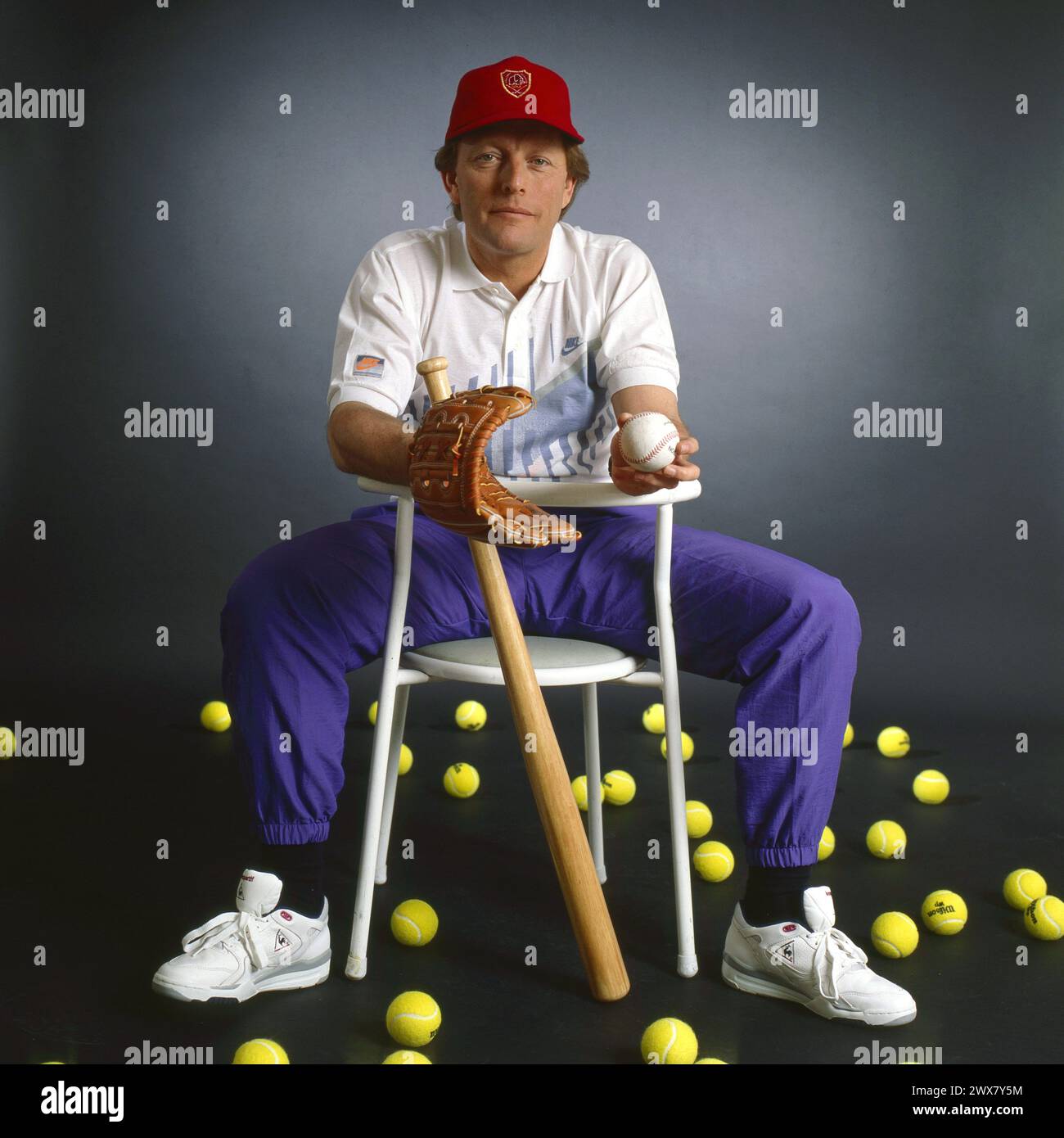 Roger Zabel, French journalist. 1990 Stock Photo - Alamy