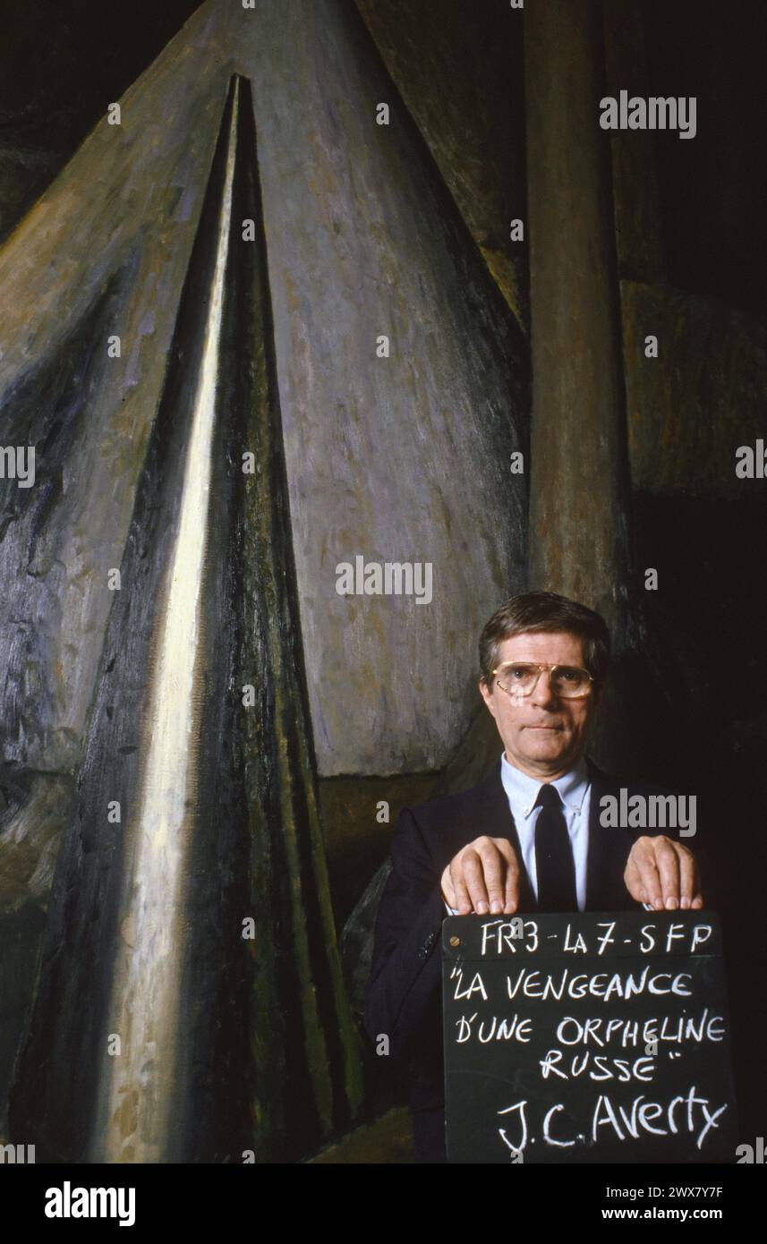 Portrait of French radio and TV presenter and director Jean-Christophe ...