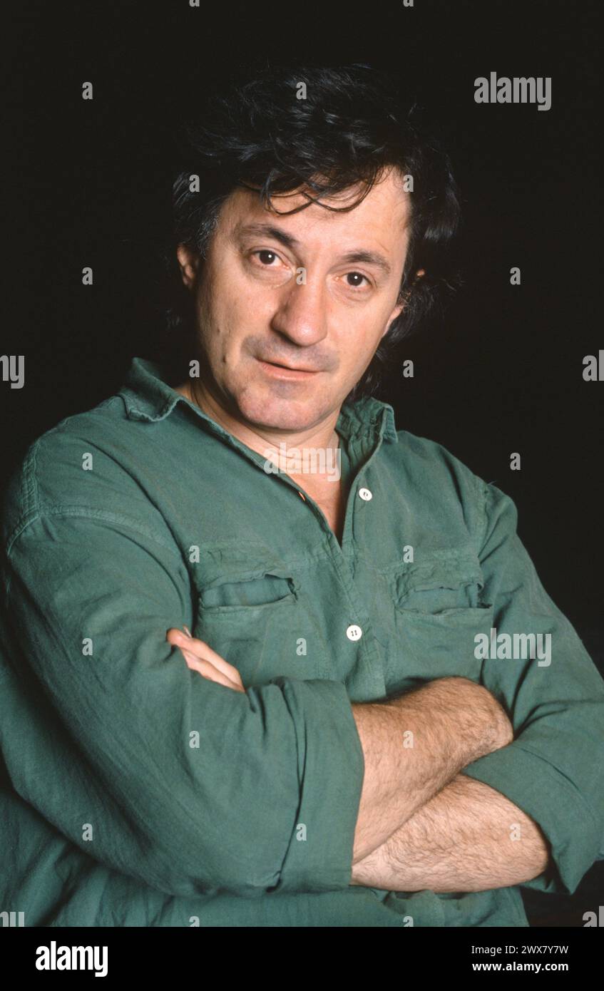 Portrait of Romanian actor and politician Ion Caramitru, May 1990 Stock ...