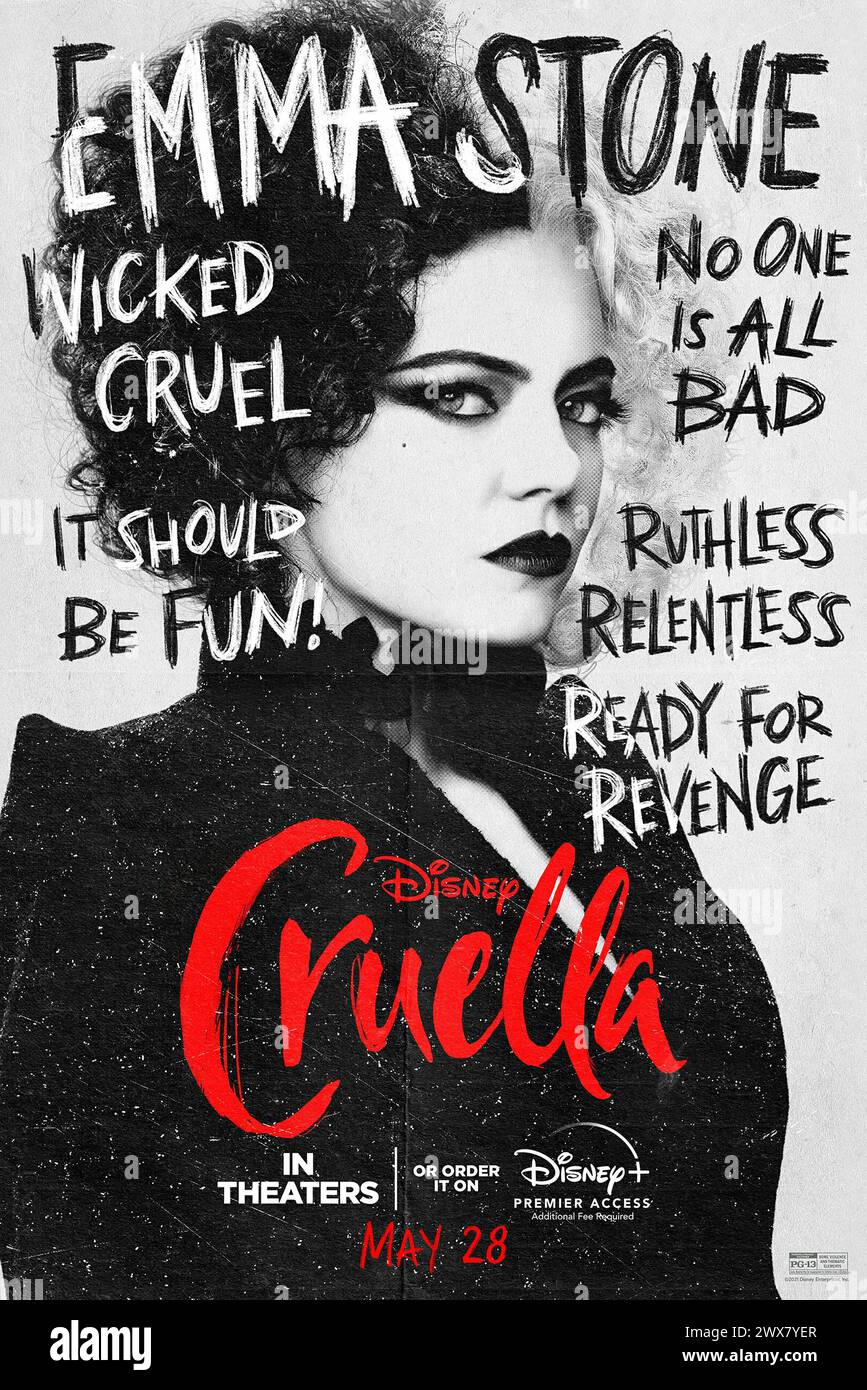 Cruella Year : 2021 USA Director : Craig Gillespie Emma Stone American ...