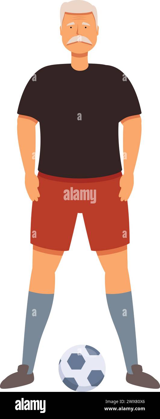 Soccer player icon cartoon vector. Happiness outdoor sport. Adult ...