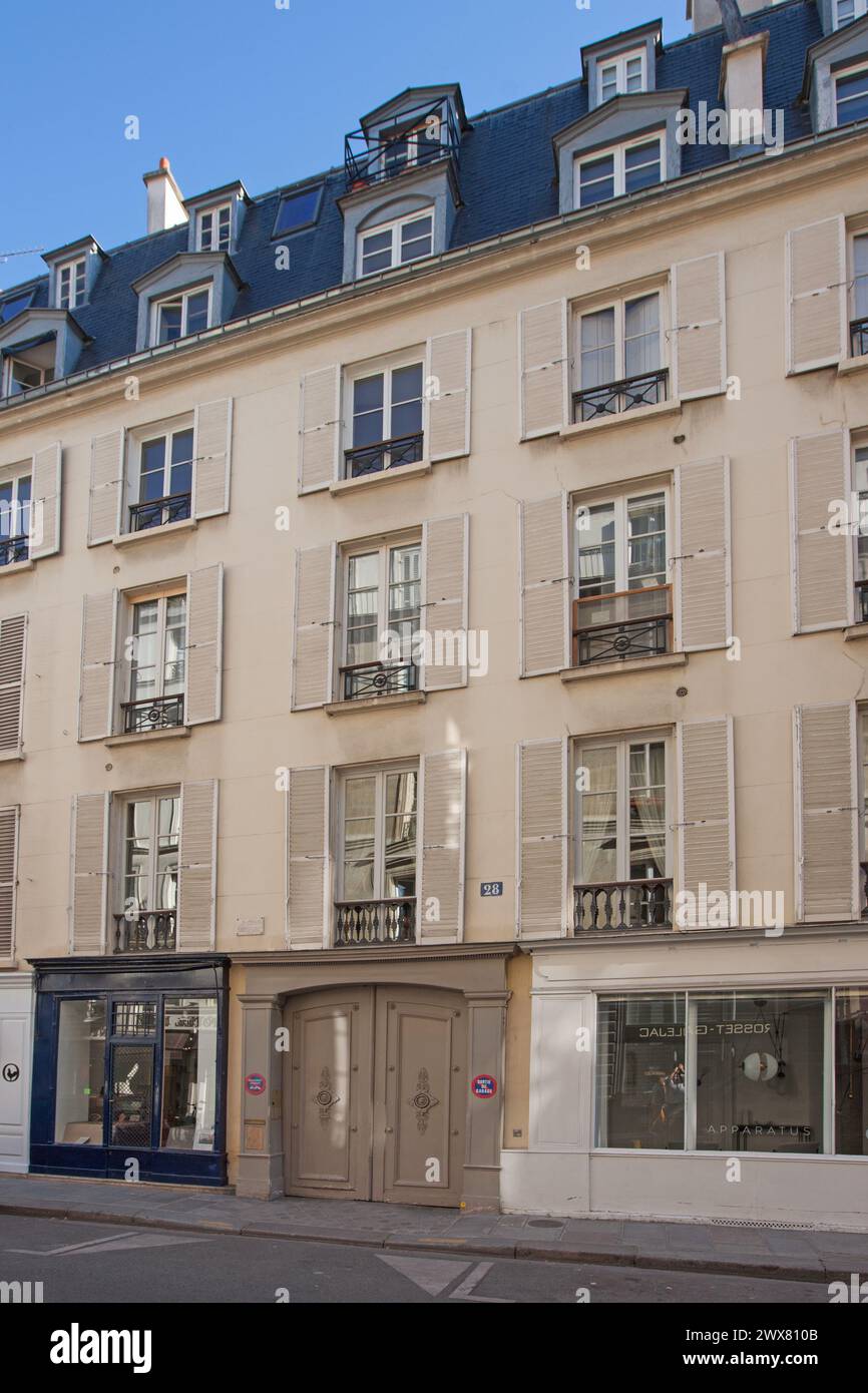 France, Île de France region, 6th arrondissement, 28 rue Jacob ...