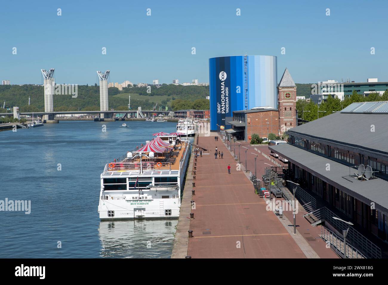 France, Rouen, quay, Promenade Normandie-Niemen, Panorama XXL, artist ...