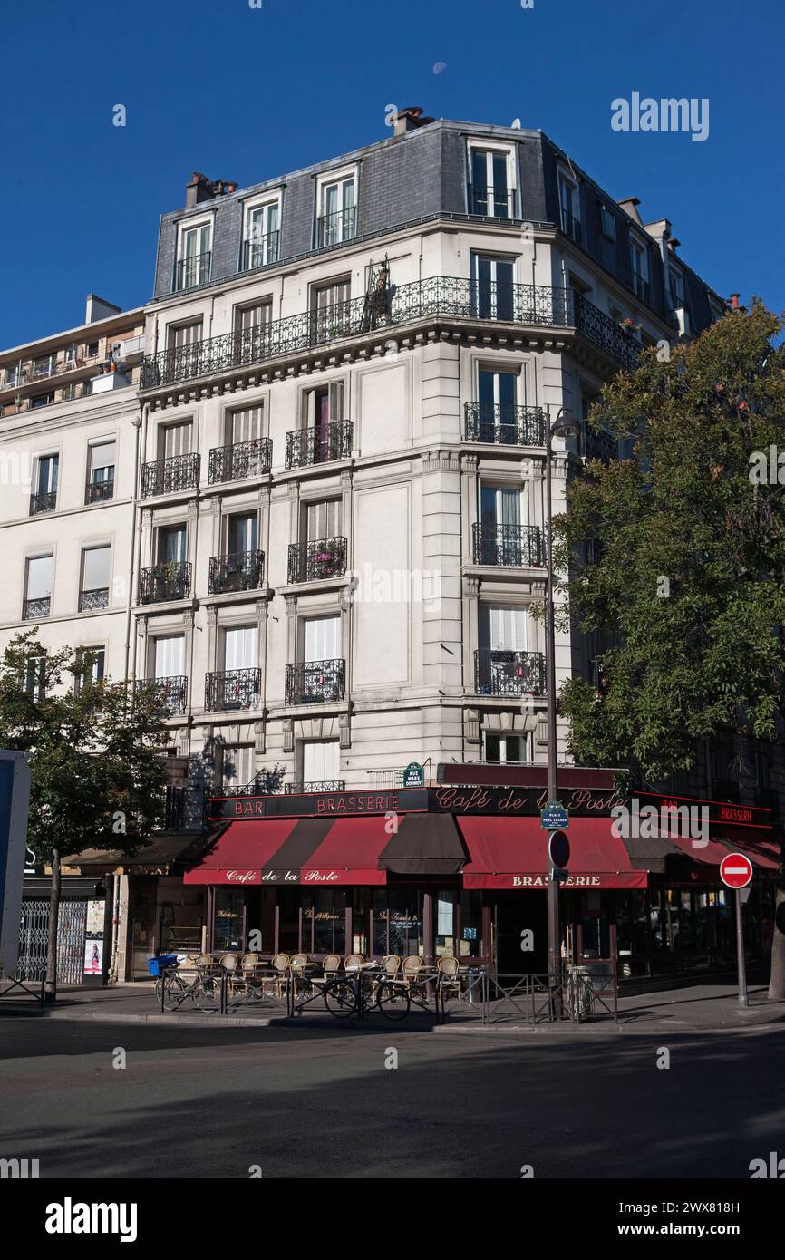 Paris, 18 th arrondissement, 3 rue Ordener, angle with the 35 rue marx ...