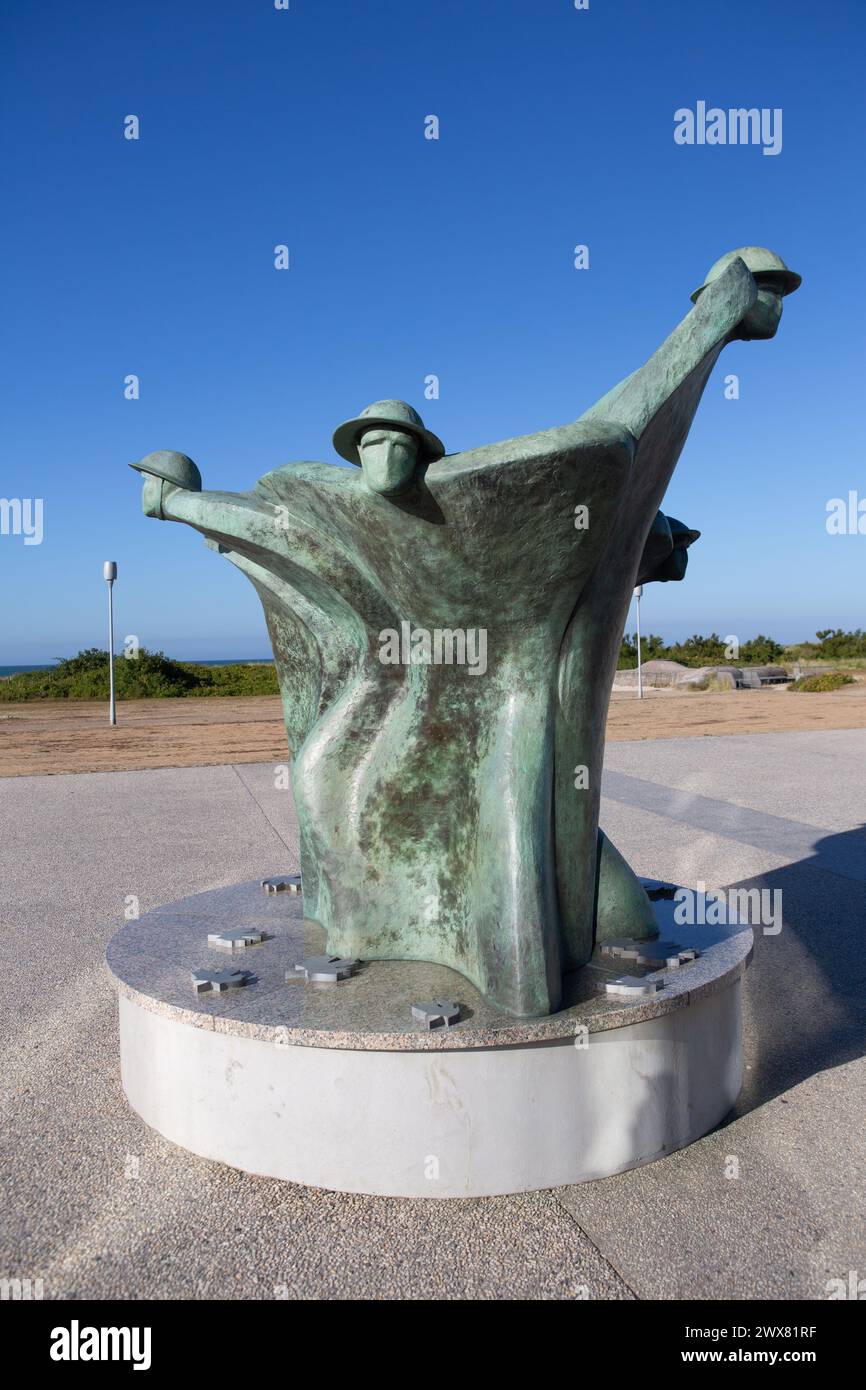 France, Lower Normandy, landing beaches, cote de nacre, Courseulles sur ...