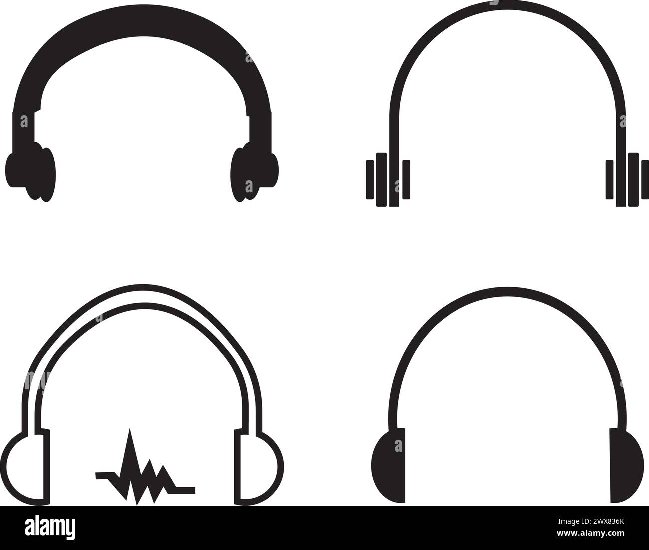 Earphone icon logo, vector design illustration Stock Vector Image & Art ...