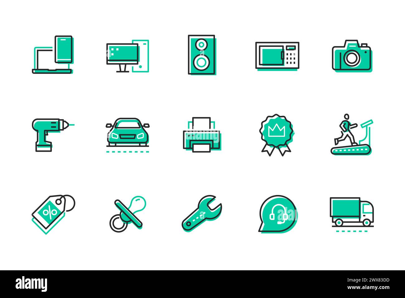 Appliance video camera Stock Vector Images - Alamy