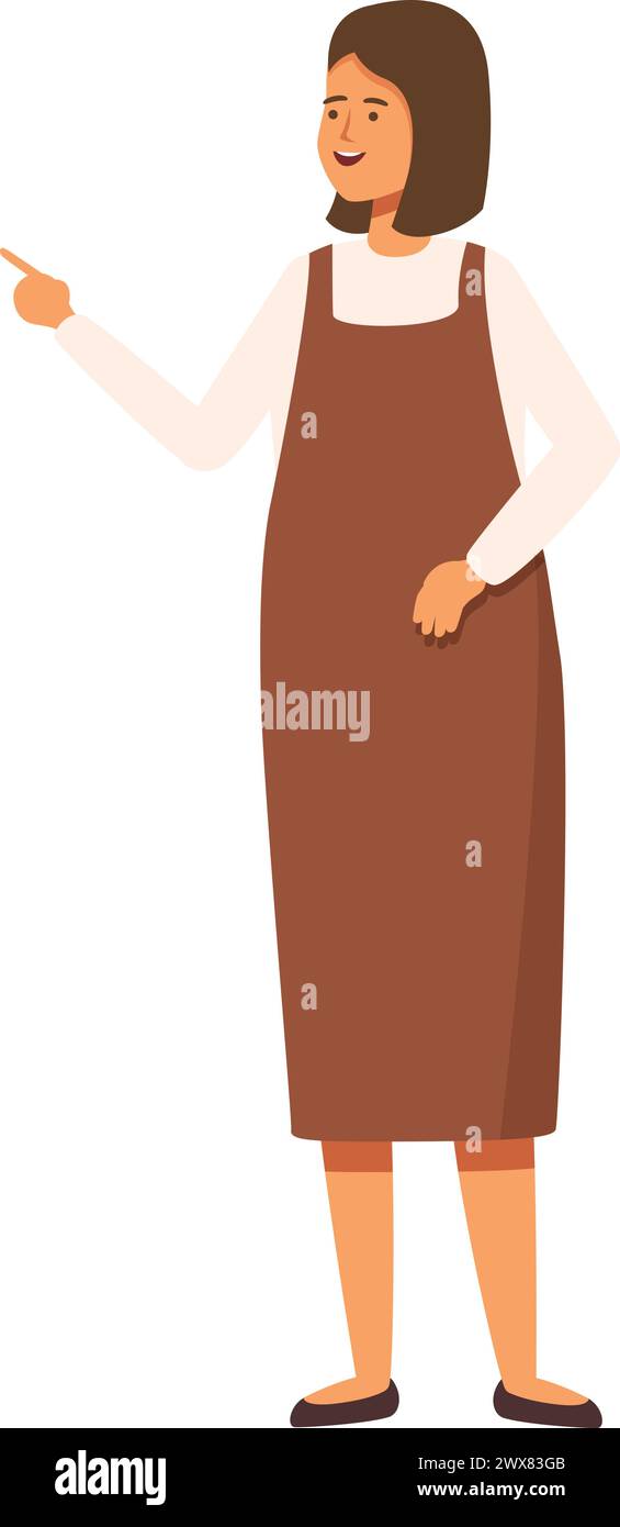 Design preschool teacher icon cartoon vector. Art baby. Student little ...