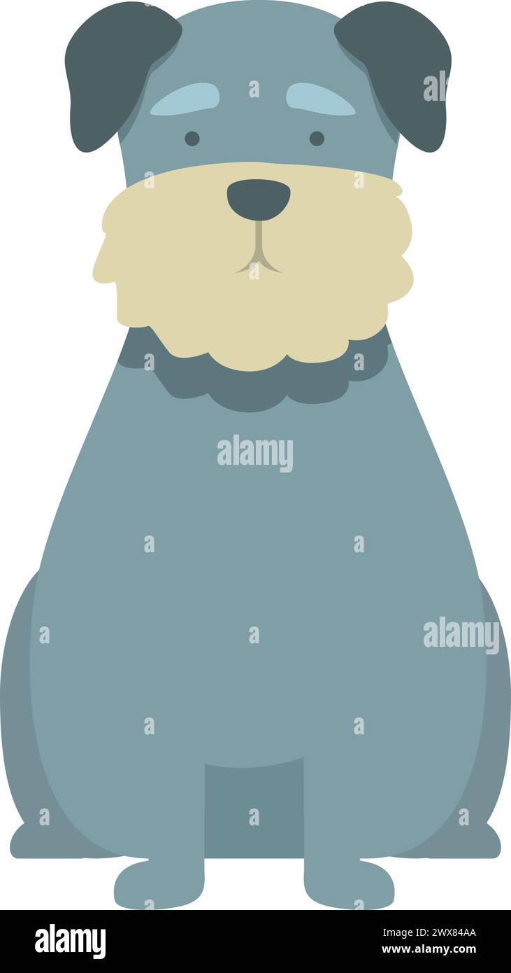 Old dog pet icon cartoon vector. Domestic stand doggy. Stand care ...