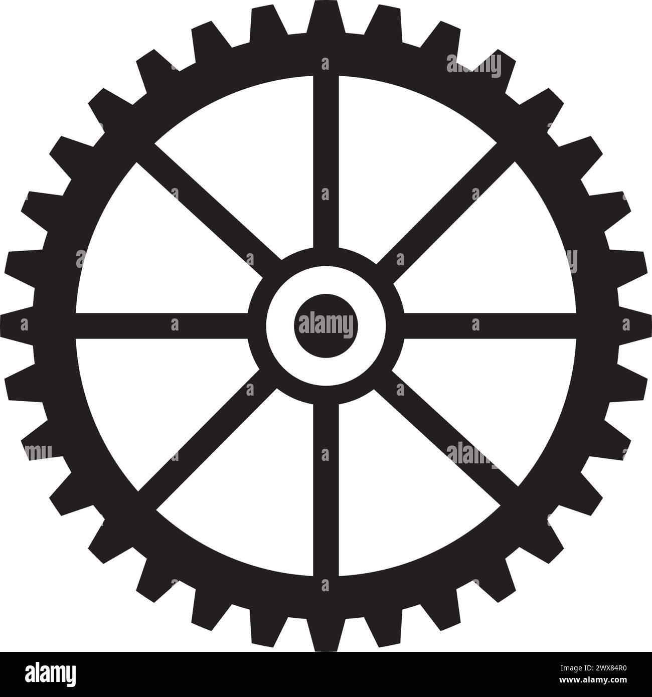 Gear icon logo, vector design illustrations Stock Vector Image & Art ...