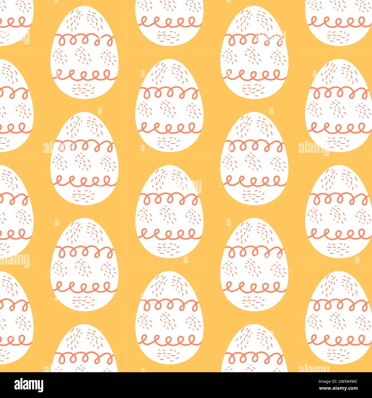 Easter eggs simple seamless pattern. Easter eggs, Easter symbol, decorative vector elements ...