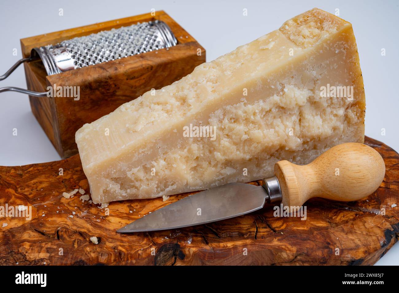 Traditional italian food - 24 months aged in caves Italian parmesan ...