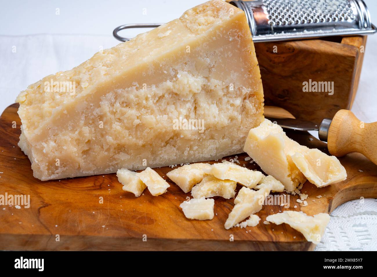 Traditional italian food - 24 months aged in caves Italian parmesan ...