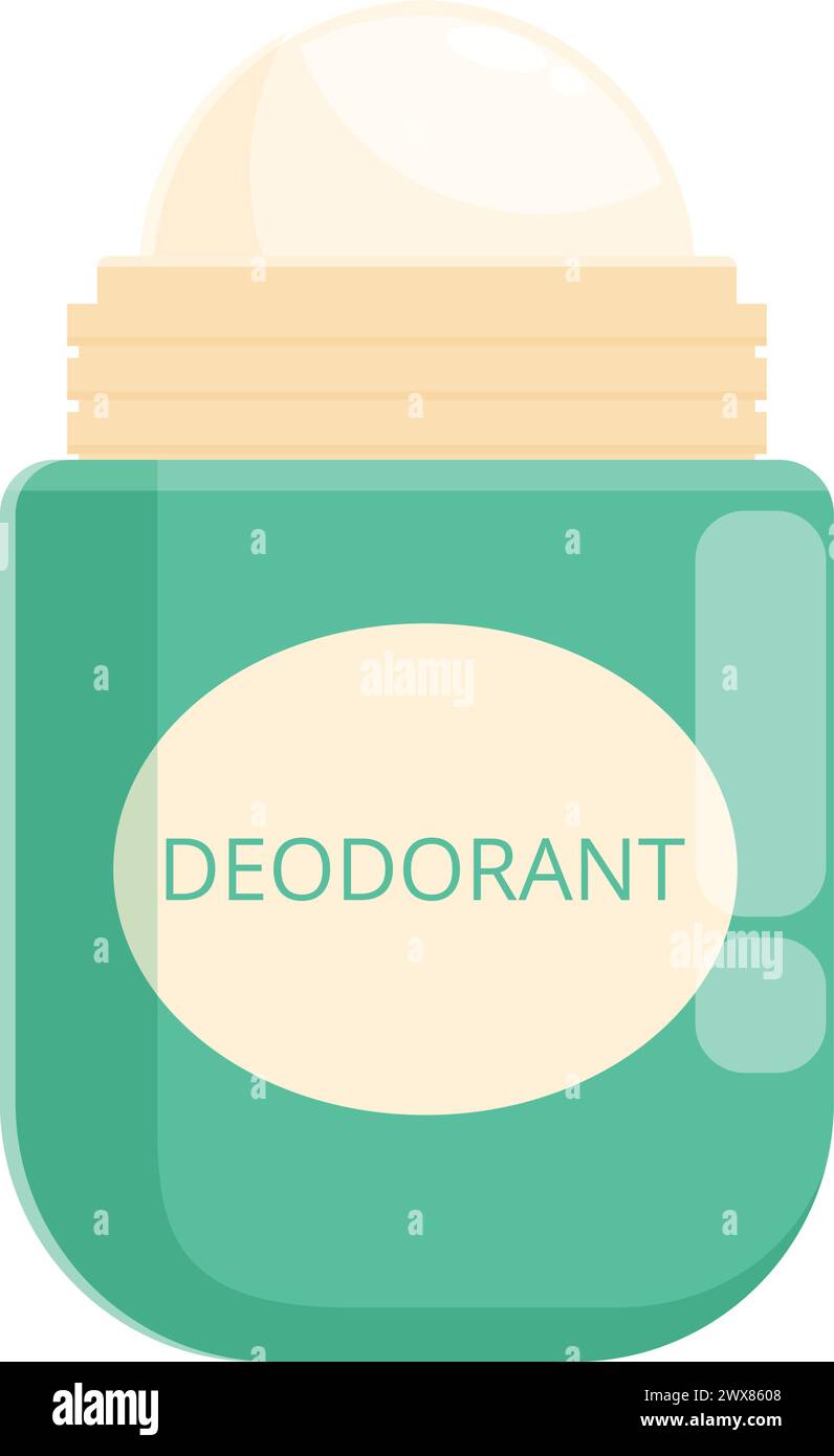 Aloe vera roll on deodorant icon cartoon vector. Skin beauty care ...
