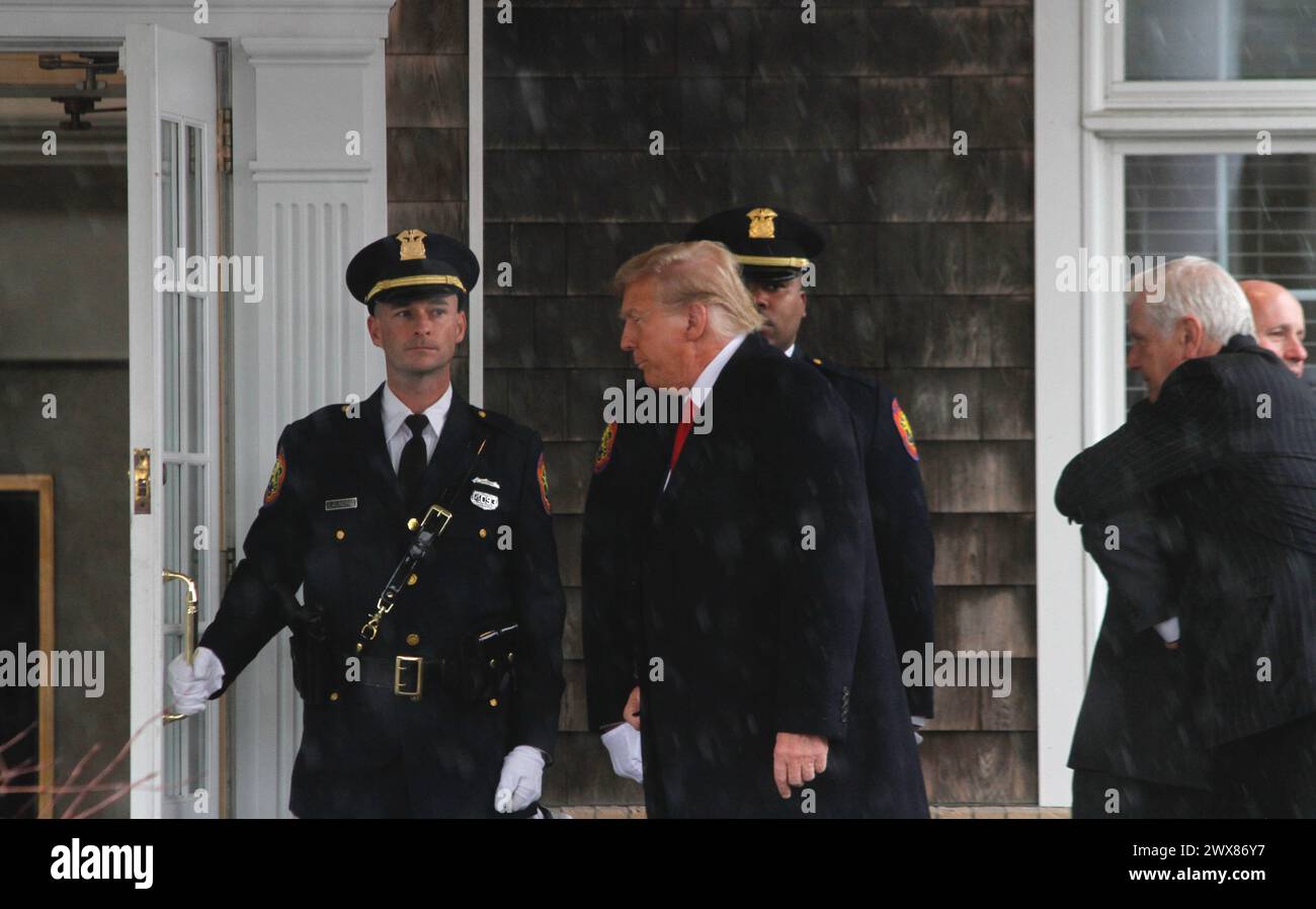 March 28, 2024, Massapequa Park, New York: (NEW) Donald Trump Arrives ...