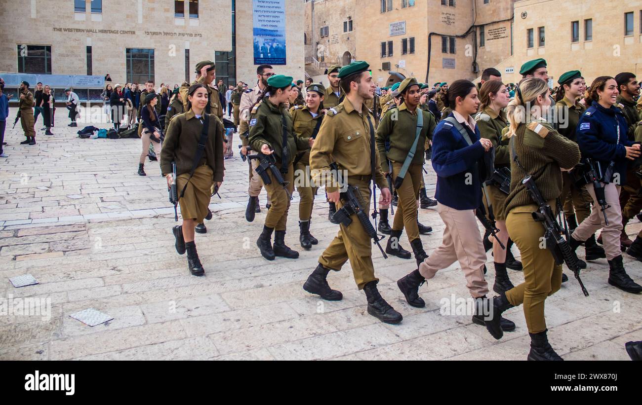 Jerusalem, Israel – December 27, 2023 Induction ceremony for new ...