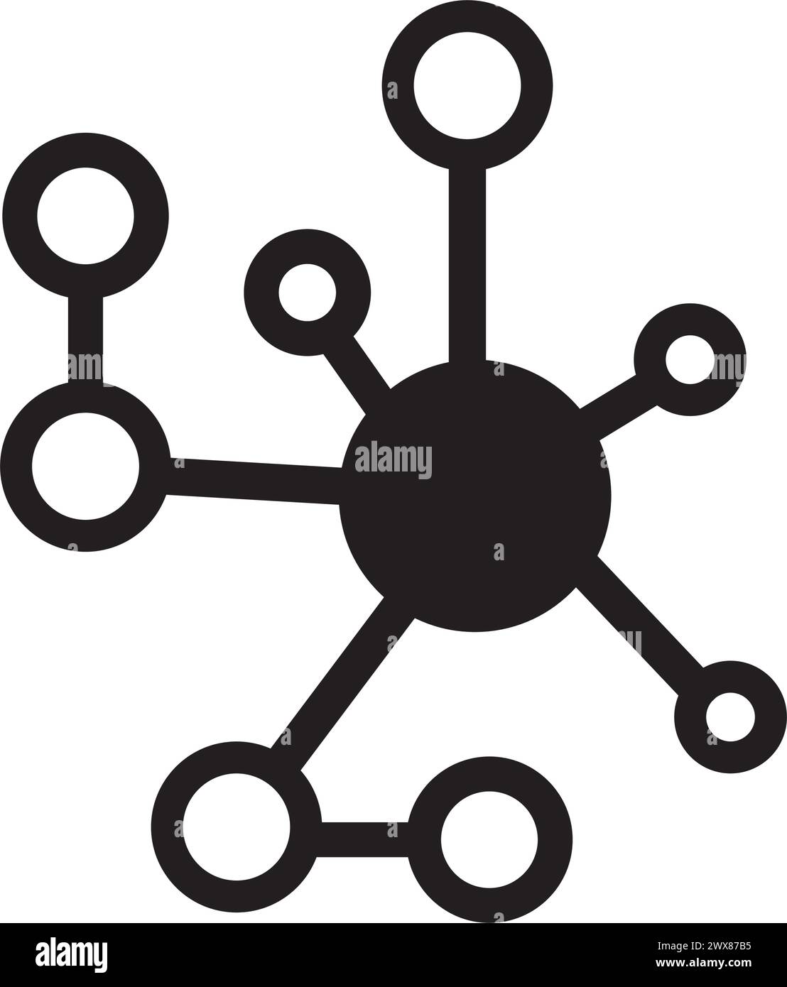 Linear molecule vector Black and White Stock Photos & Images - Alamy