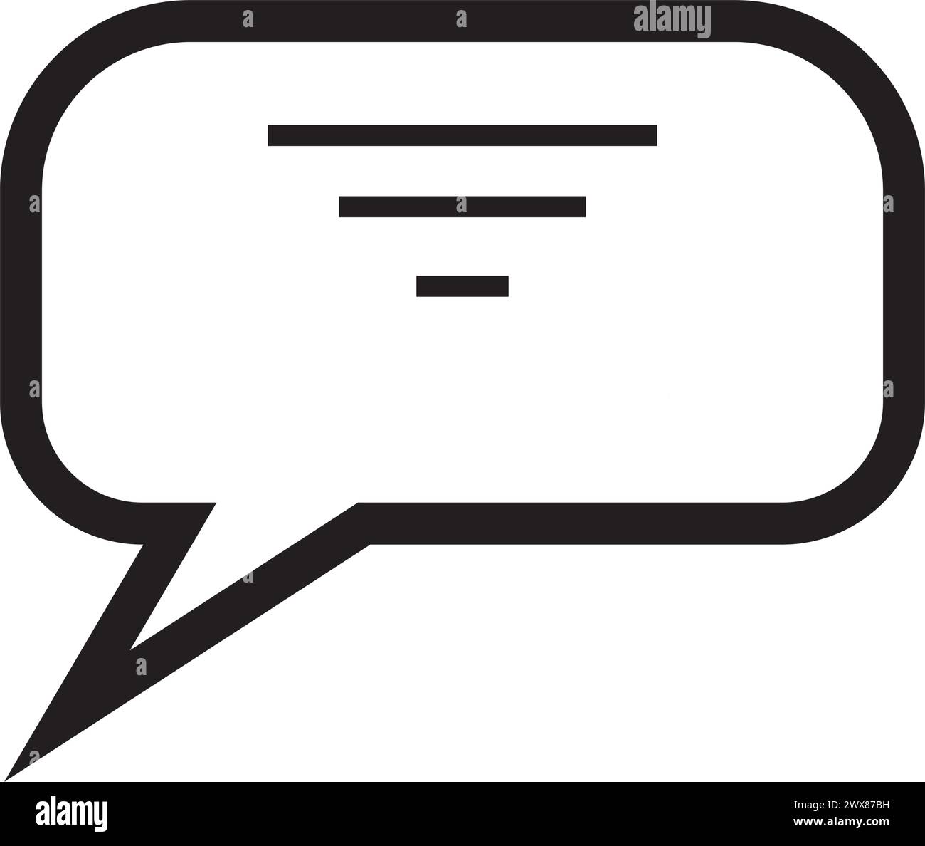 Chat icon Black and White Stock Photos & Images - Alamy