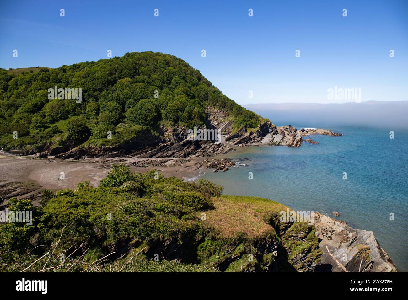 Bay of Combe Martin in North Devon Stock Photo - Alamy