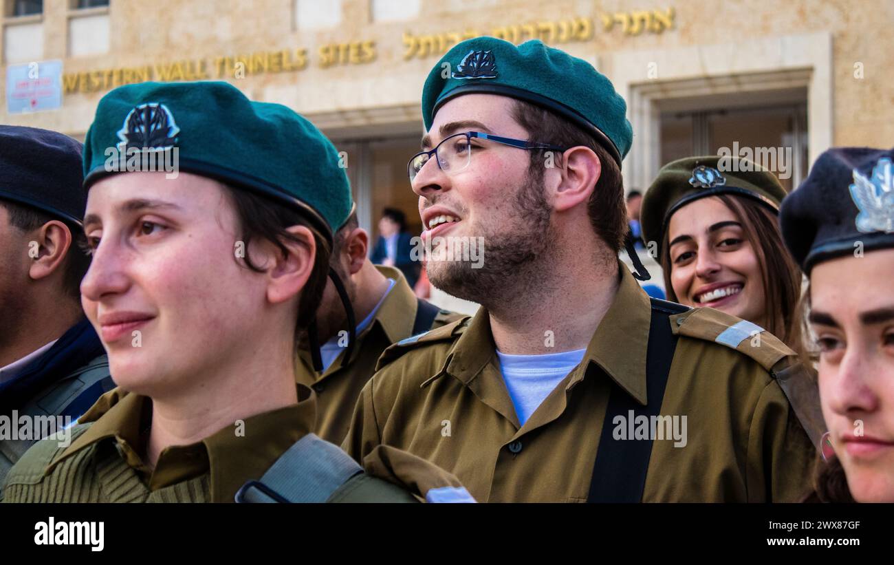 Induction ceremony for new graduates of the IDF officer school. The ...