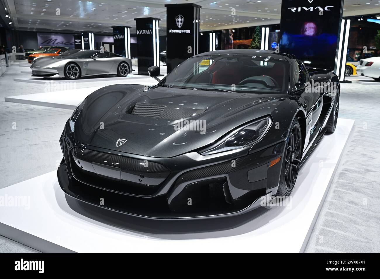 Rimac Nevera all-electric hypercar at the New York International Auto ...
