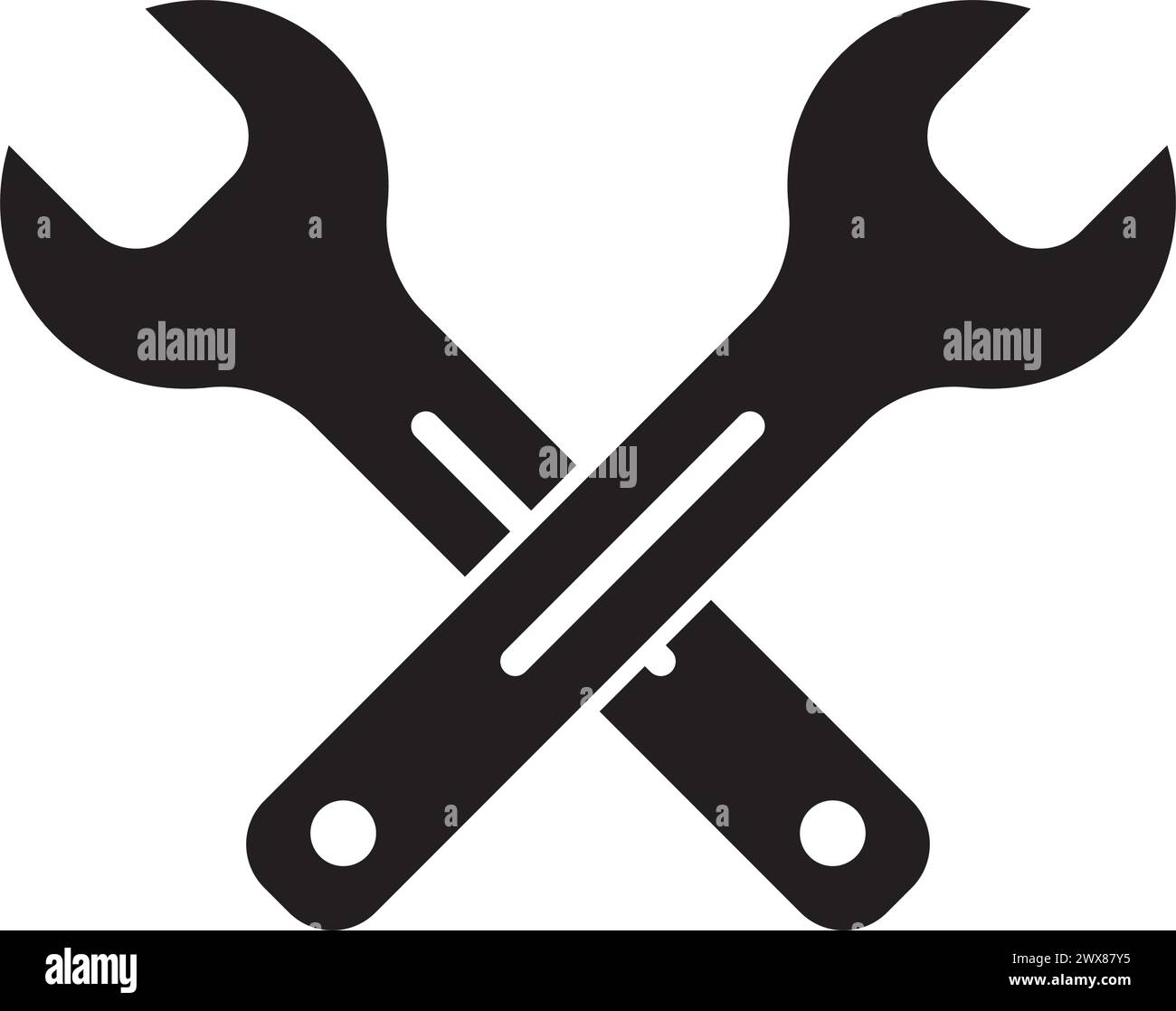 wrench icon vector illustration symbol design Stock Vector Image & Art ...