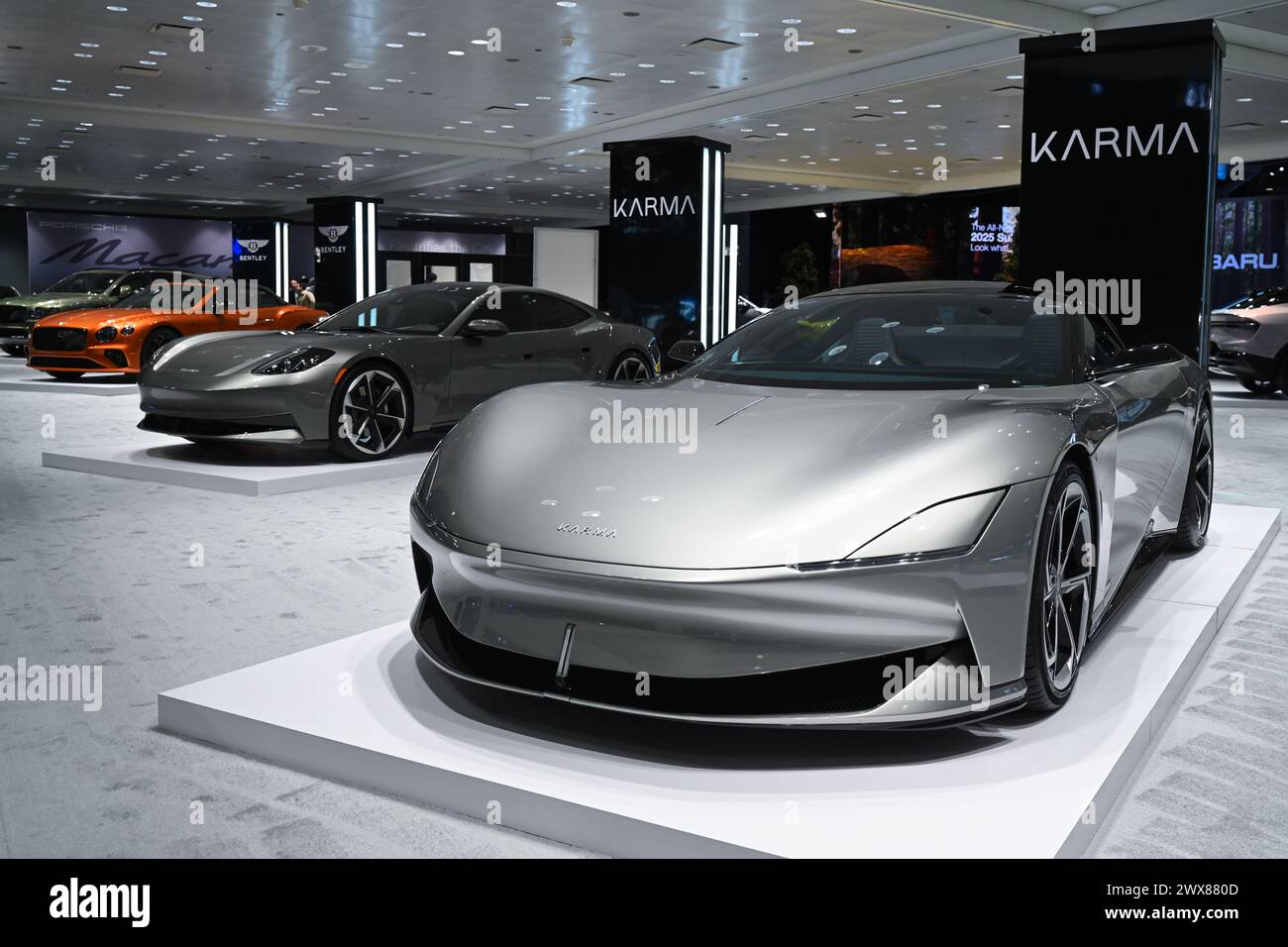 Karma exotic cars at the New York International Auto Show at the Javits ...