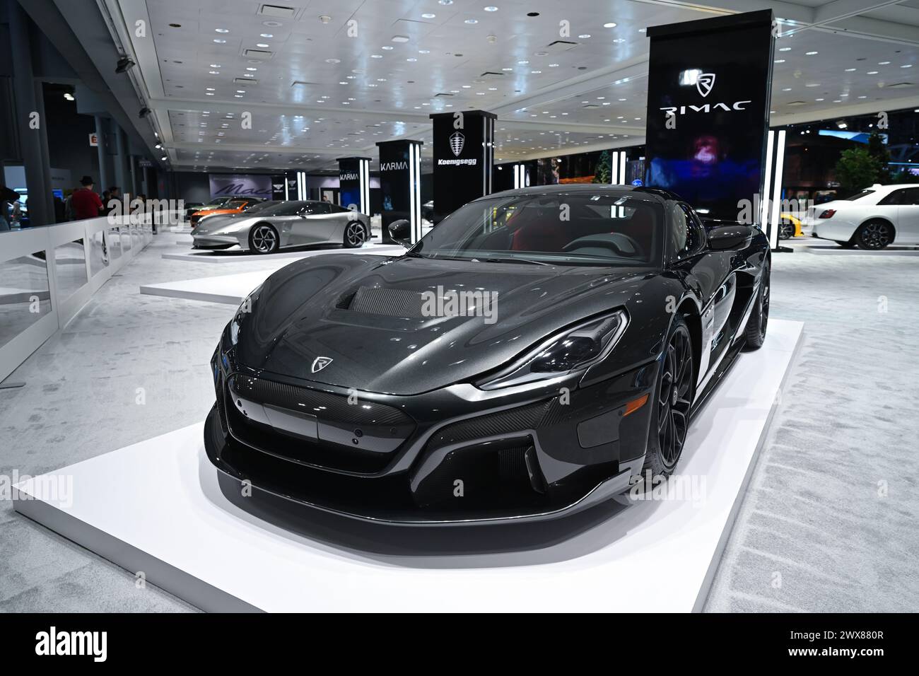 Rimac Nevera all-electric hypercar at the New York International Auto ...