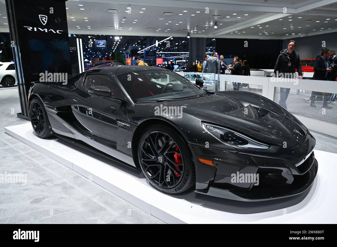 Rimac Nevera all-electric hypercar at the New York International Auto ...