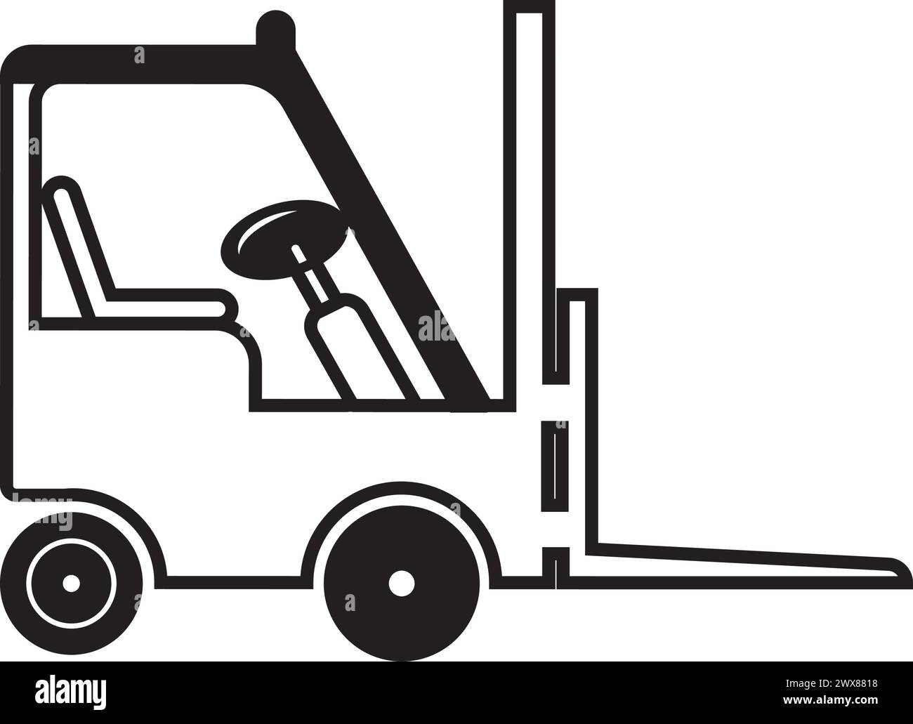 forklift icon vector illustrstion symbol design Stock Vector Image ...