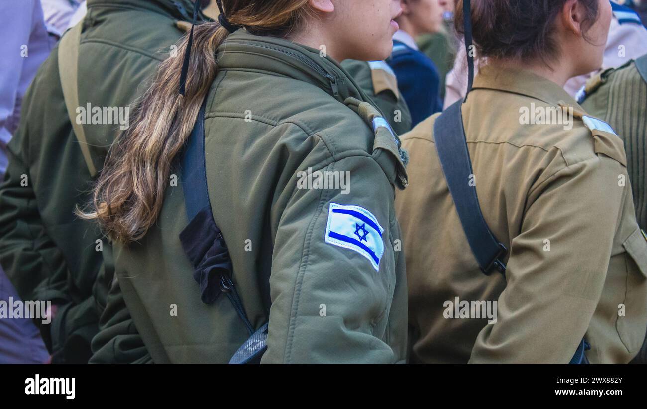 Induction ceremony for new graduates of the IDF officer school. The ...