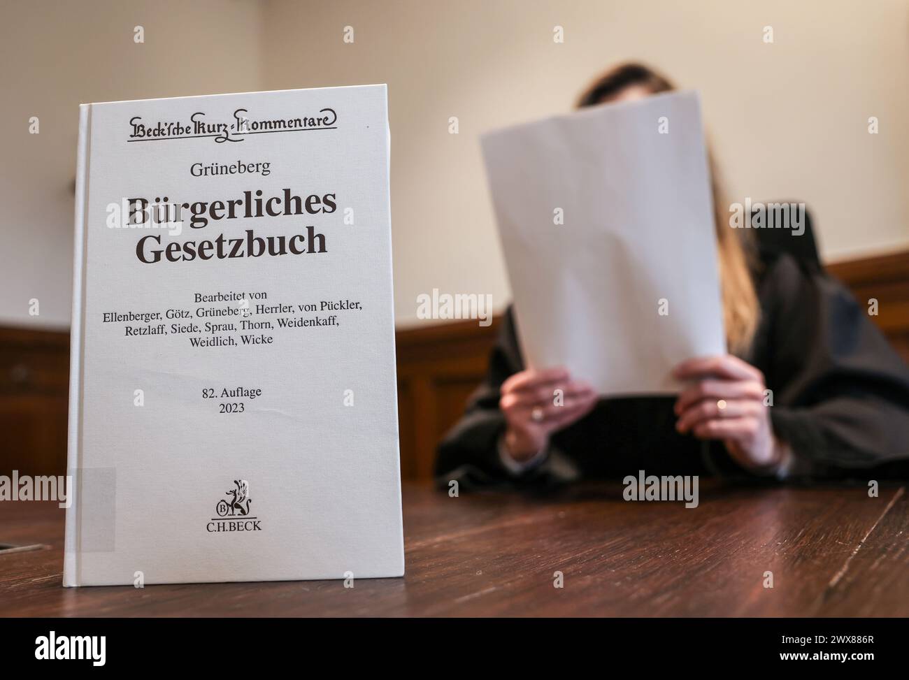 Cologne, Germany. 21st Mar, 2024. The German Civil Code (BGB) is on the ...