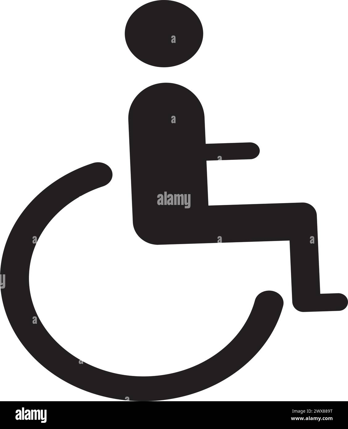wheelchair icon vector illustration symbol design Stock Vector Image ...