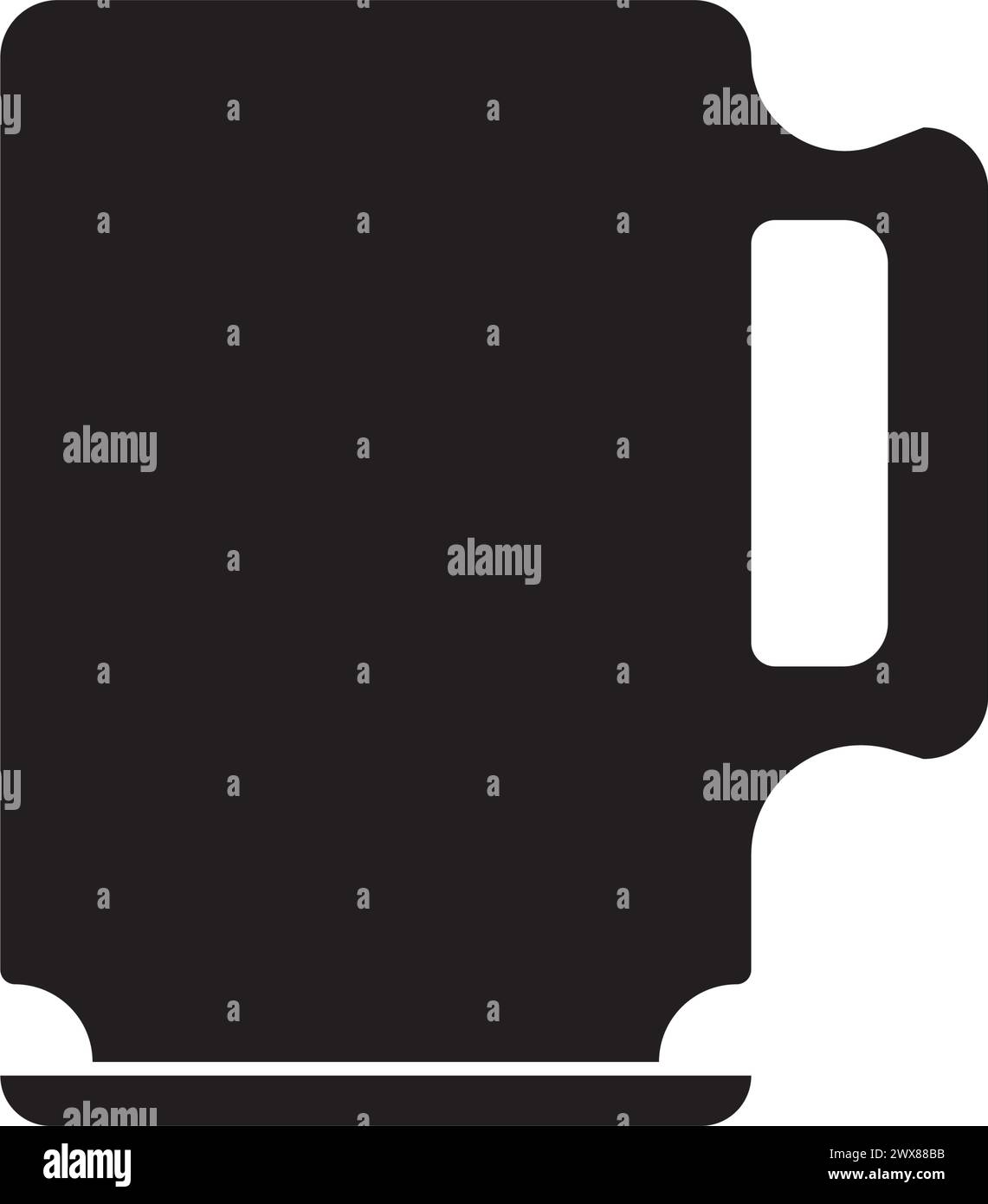 Set glassware container illustration Black and White Stock Photos ...