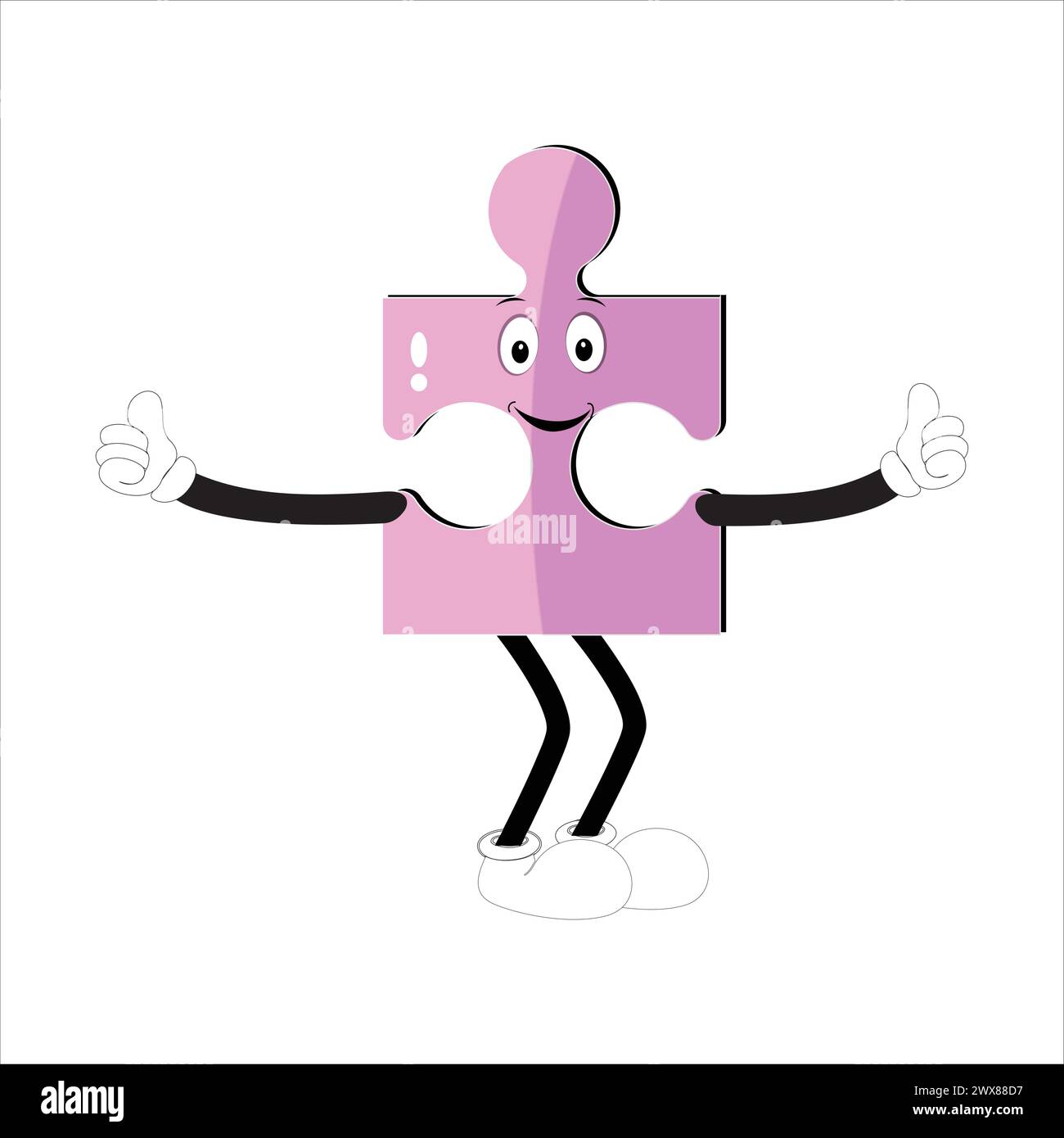 Puzzles faces. Funny bright puzzle pieces characters cute smile or ...