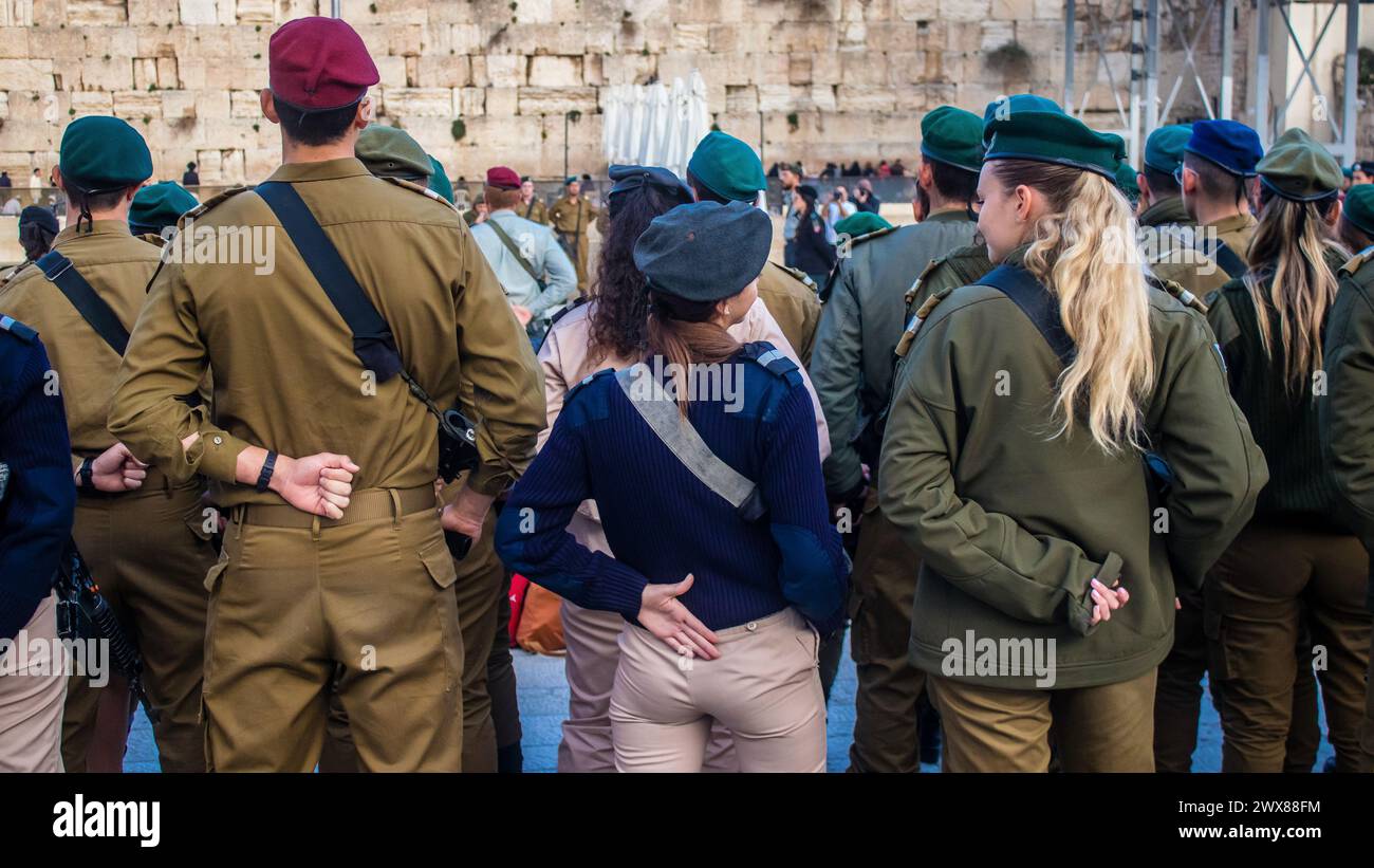 Induction ceremony for new graduates of the IDF officer school. The ...