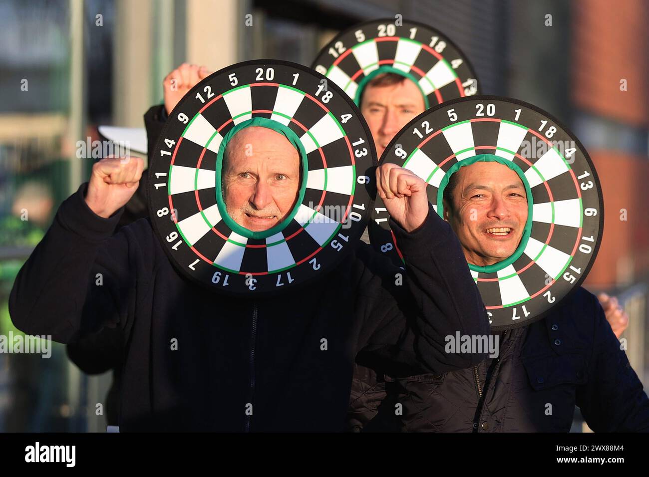 Fans in fancy dress ahead of night nine of the betMGM Premier League ...