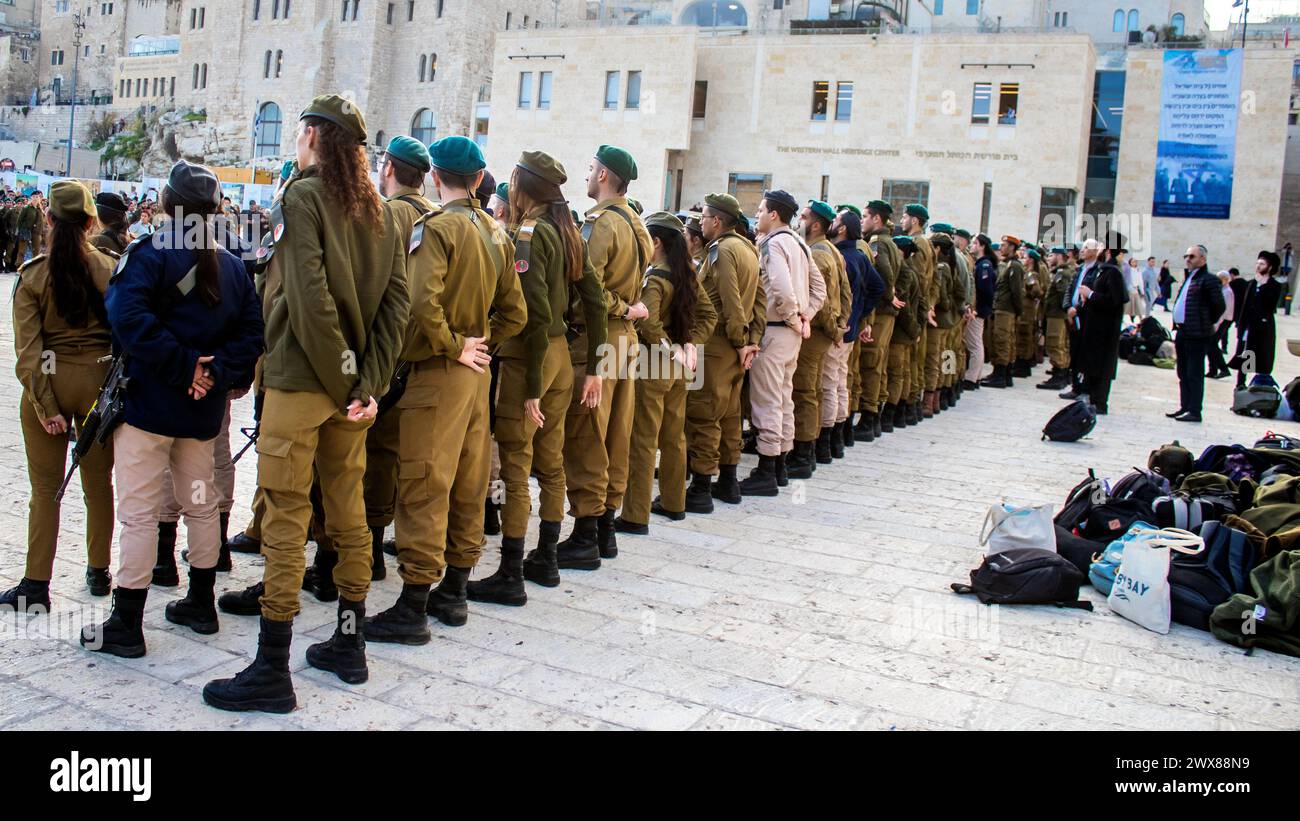 Induction ceremony for new graduates of the IDF officer school. The ...