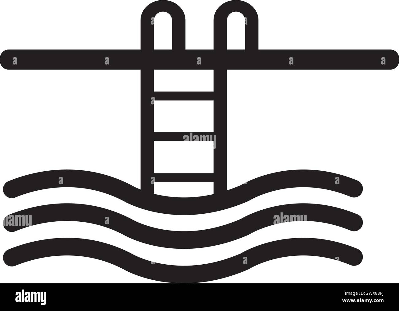 swimming pool icon vector illustration symbol design Stock Vector Image ...