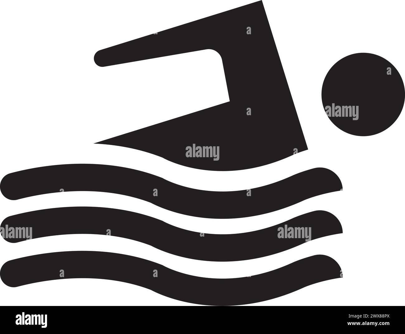 swim icon vector illustration symbol design Stock Vector Image & Art ...