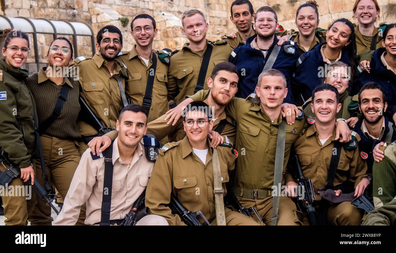 Portrait of a group of soldiers, Induction ceremony for new graduates ...