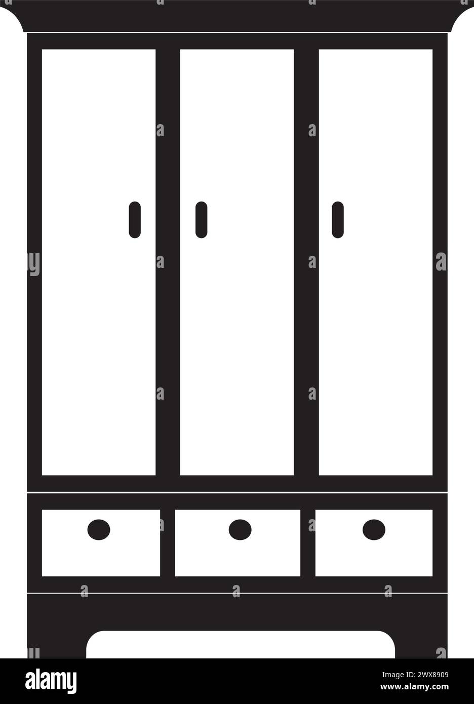 wardrobe icon vector illustration logo design Stock Vector Image & Art ...