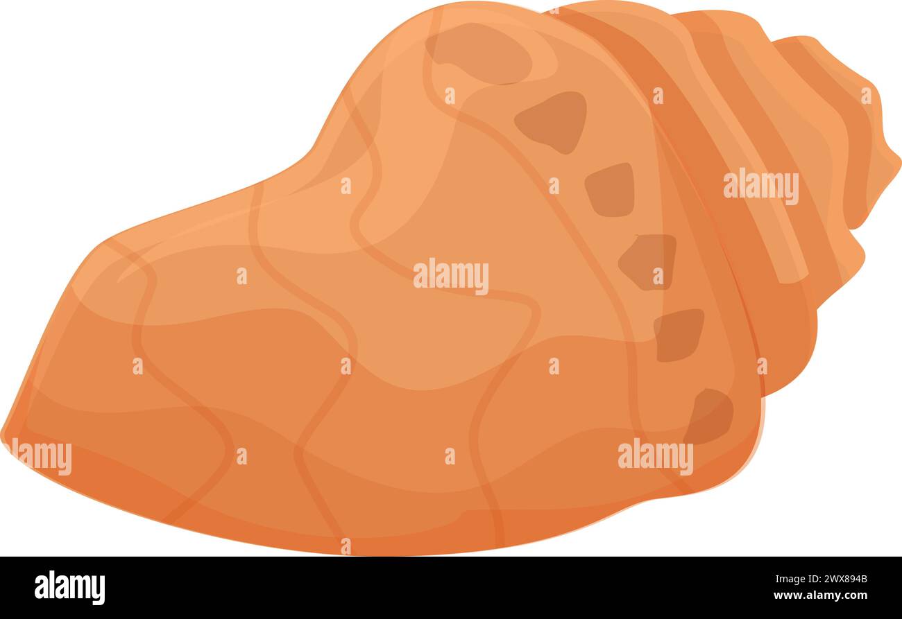 Ocean conch icon cartoon vector. Sea shell. Nature exotic element Stock ...