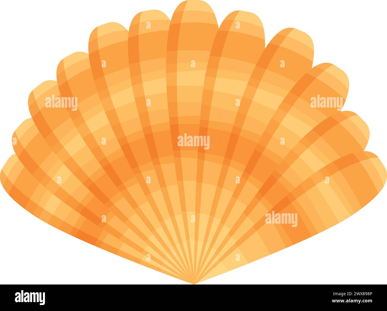 Colorful sea shell icon cartoon vector. Summer marine pearl. Water ...