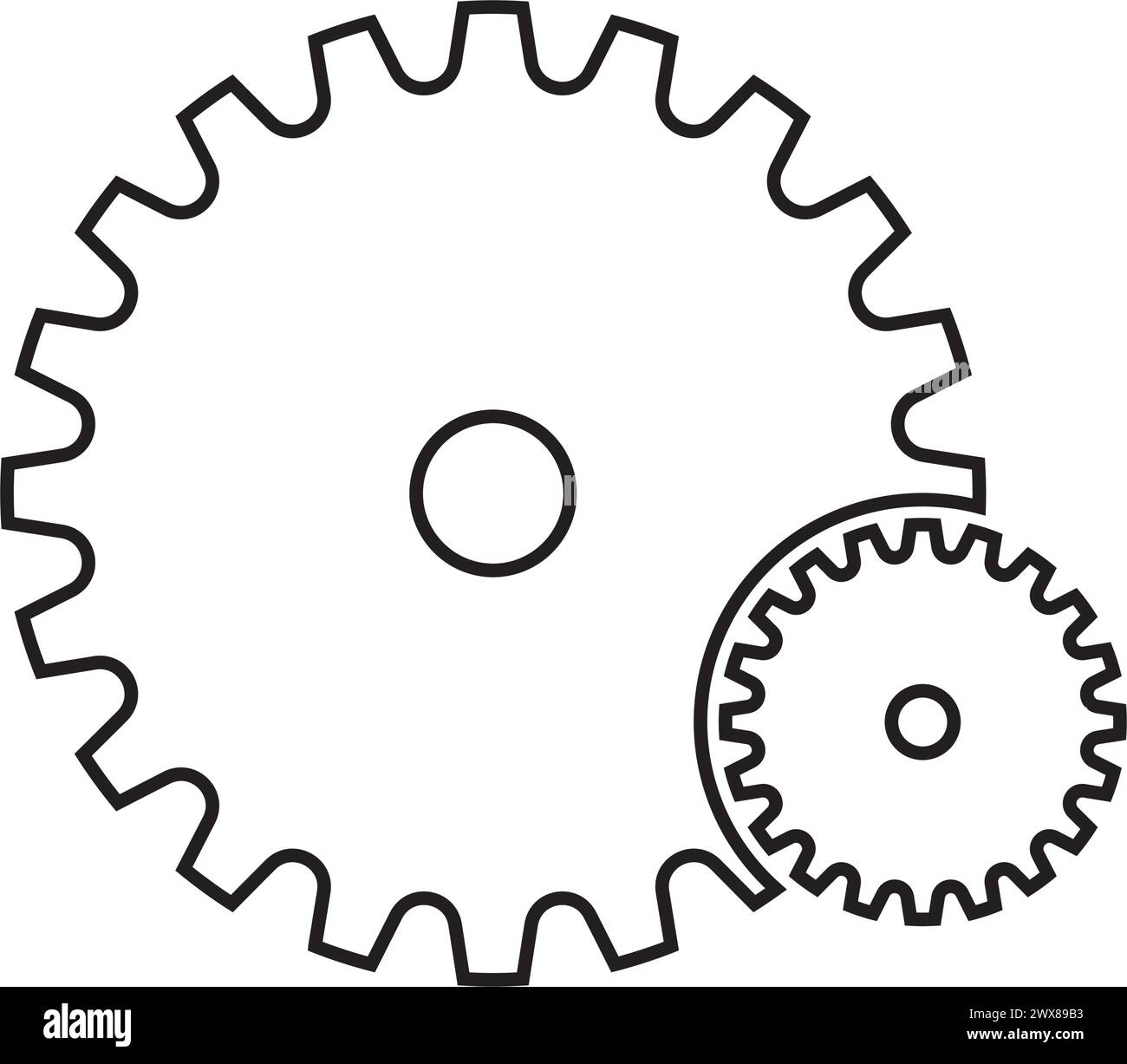 Engineering sprocket logo hi-res stock photography and images - Alamy