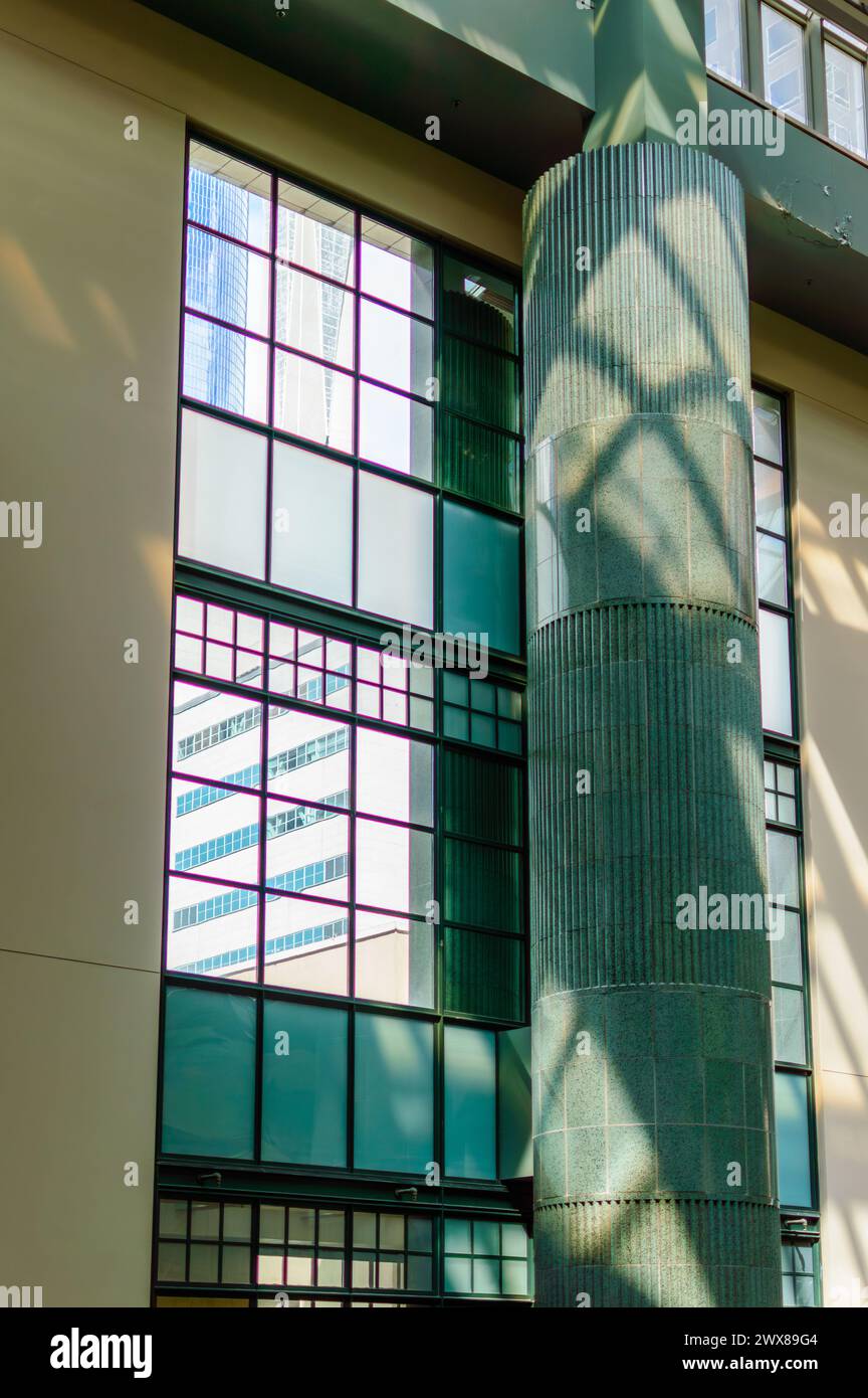 Vertical interior of the Los Angeles Central Library, also known as the ...