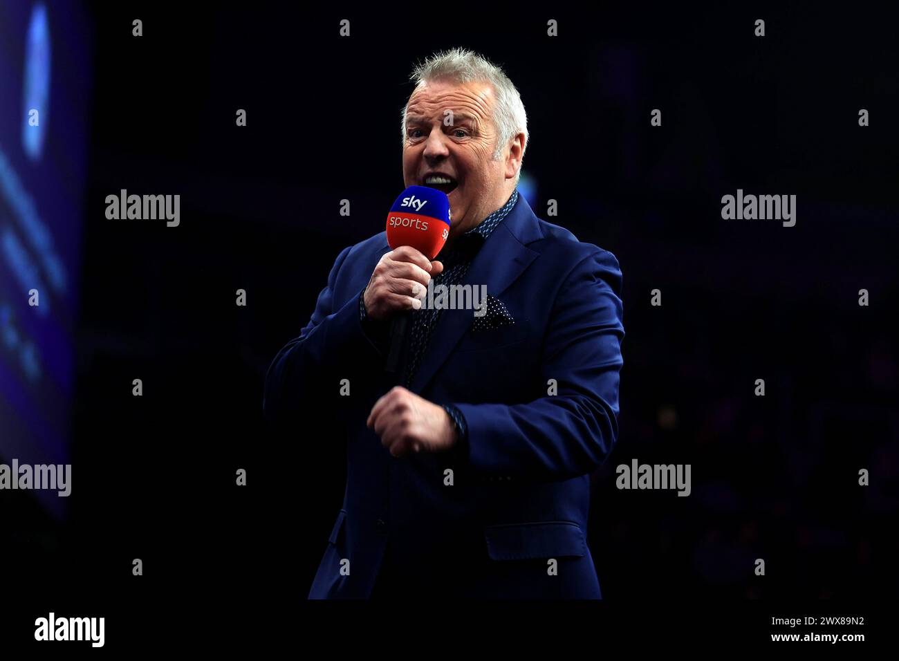 Announcer John McDonald ahead of night nine of the betMGM Premier ...